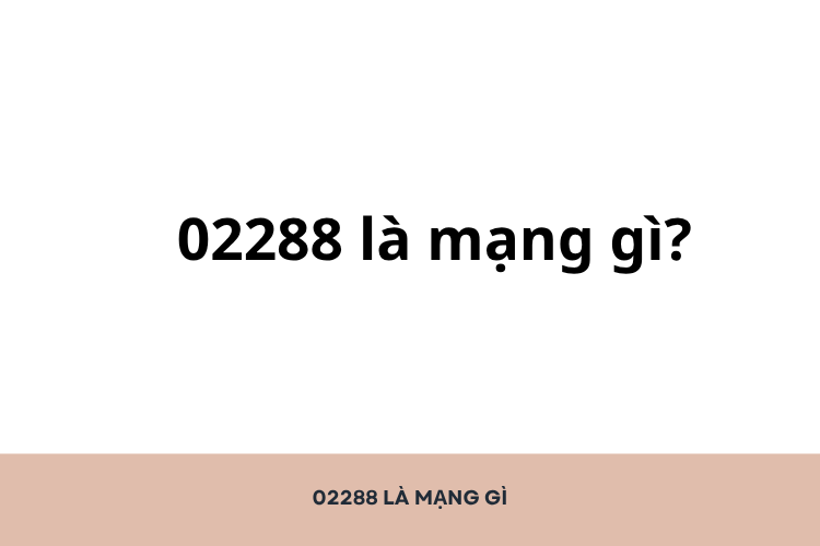Tìm hiểu: 02288 là mạng gì? Liệu có phải số lừa đảo không?