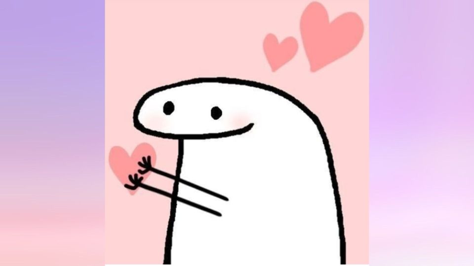 Meme thả tim thể hiện sự yêu thương quý mến của người gửi