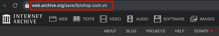 Wayback Machine - Công cụ quay về phiên bản cũ của mọi website