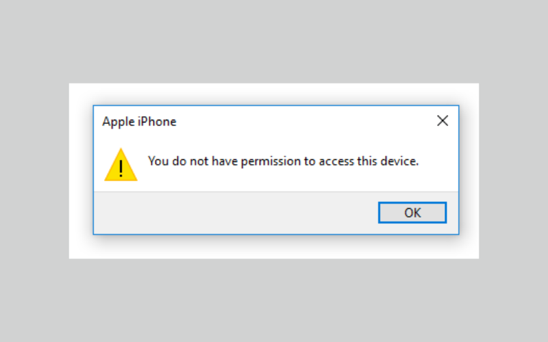 Cách sửa lỗi you do not have permission to access trên Windows