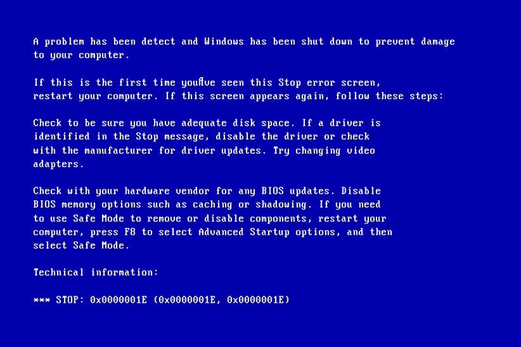 Lỗi 0x0000001E: Nguyên nhân gây lỗi và cách khắc phục nhanh nhất
