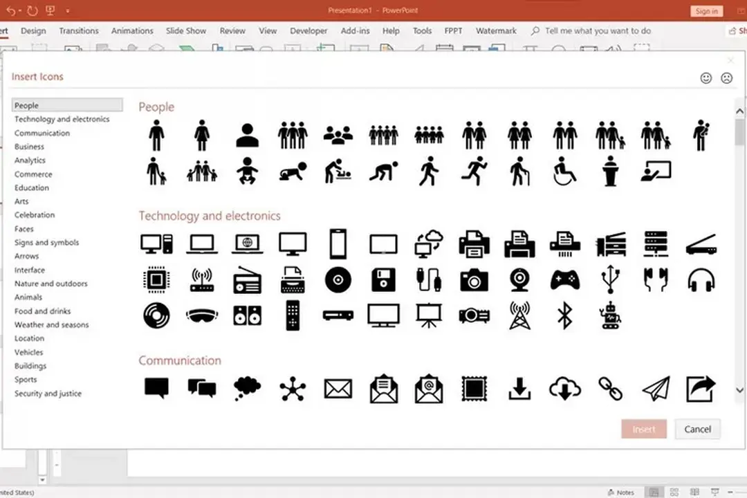 Mách bạn cách làm việc với Icon PowerPoint