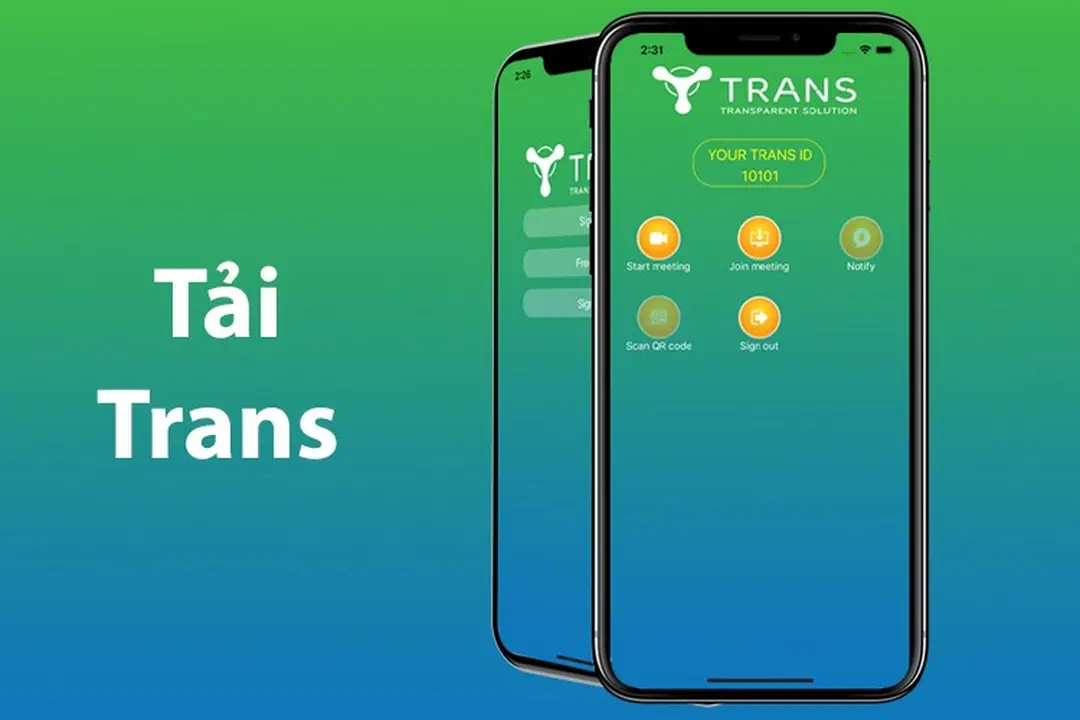 Cách tải Trans về điện thoại và máy tính để học và họp online