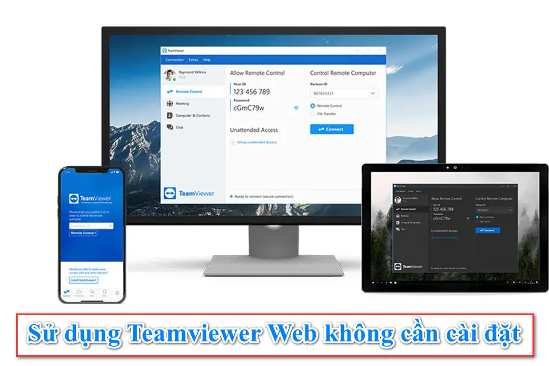 Teamviewer Web: Điều khiển máy tính từ xa mà không cần cài đặt
