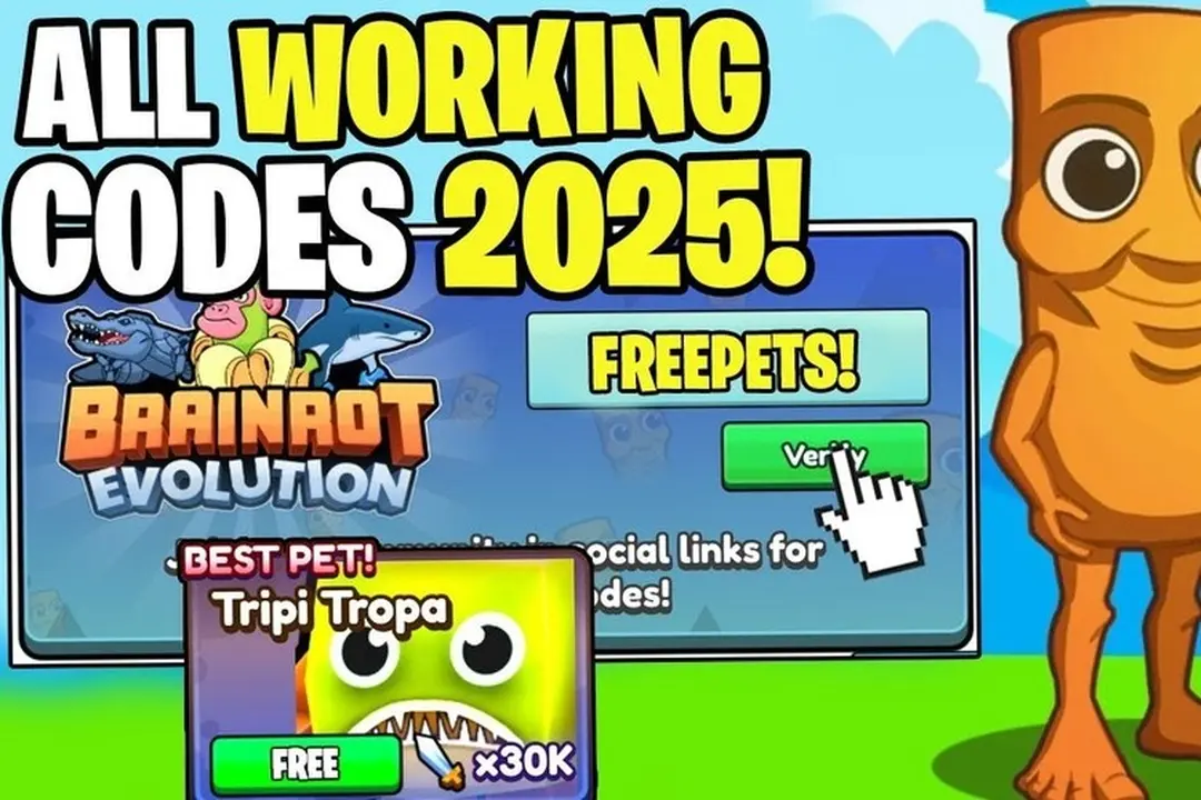 Code Brainrot Evolution cập nhật 05/2026 nhận quà miễn phí