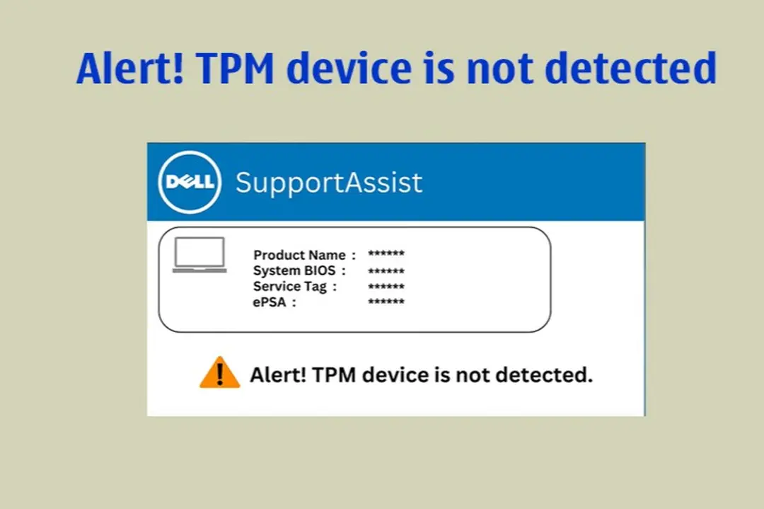 Sửa lỗi Alert! TPM device is not detected trên laptop Dell đơn giản và ...