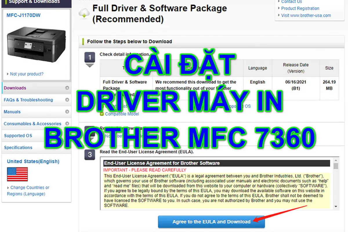 Hướng dẫn cài đặt driver máy in Brother MFC 7360: Chi tiết từng bước ...