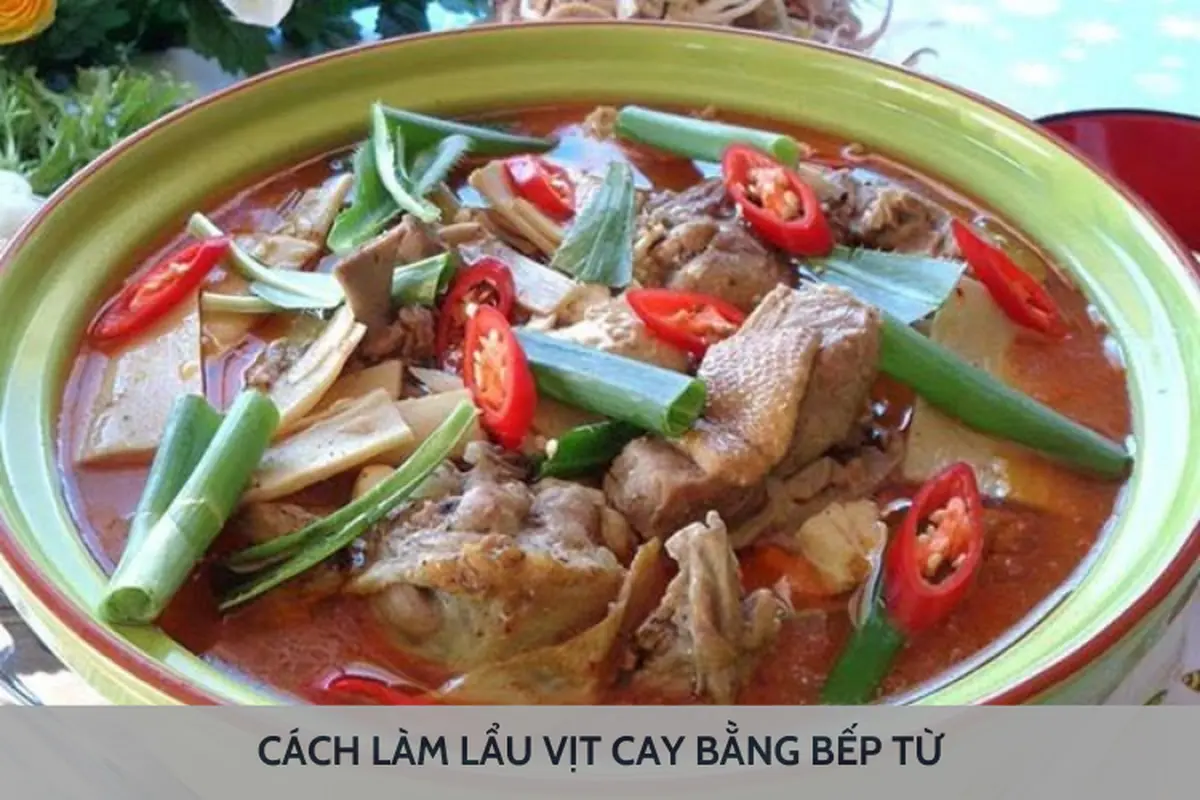Khám phá ngay cách làm lẩu vịt cay bằng bếp từ đơn giản, dễ làm