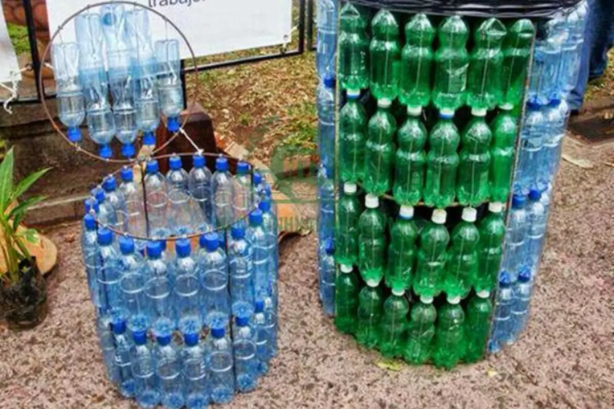 Cách làm thùng rác bằng chai nhựa tại nhà sáng tạo, tiết kiệm