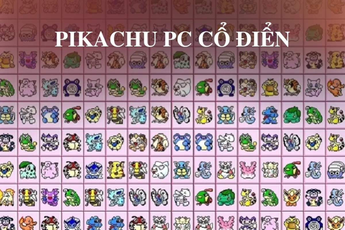 Pikachu PC cổ điển - Trò chơi tuổi thơ và cách tải về máy tính
