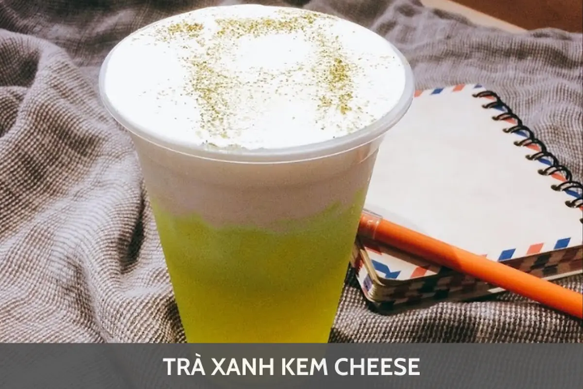 Mách bạn cách làm trà xanh kem cheese đơn giản ngay tại nhà