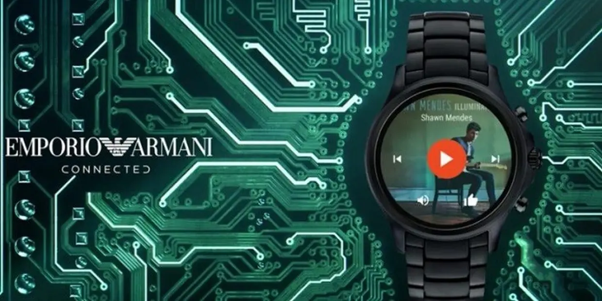 Armani smartwatch chạy Android Wear 2.0 sắp lên kệ