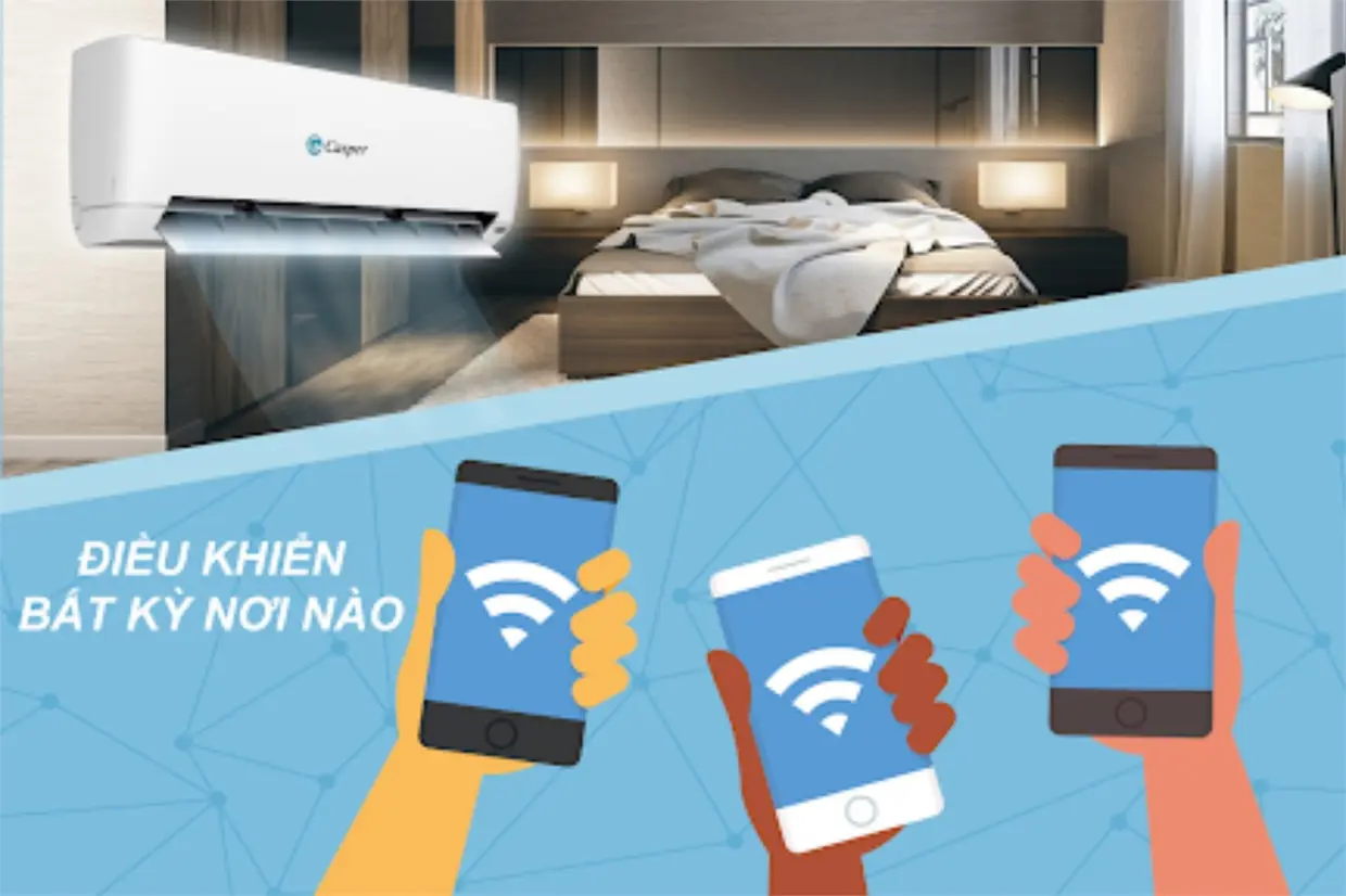 Hướng dẫn điều khiển điều hòa Casper Smart Wifi bằng điện thoại