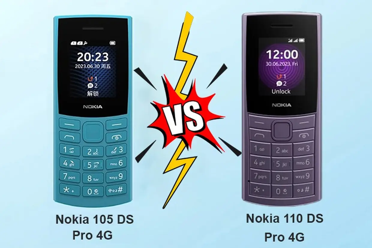 So sánh Nokia 110 DS Pro 4G và Nokia 105 DS Pro 4G