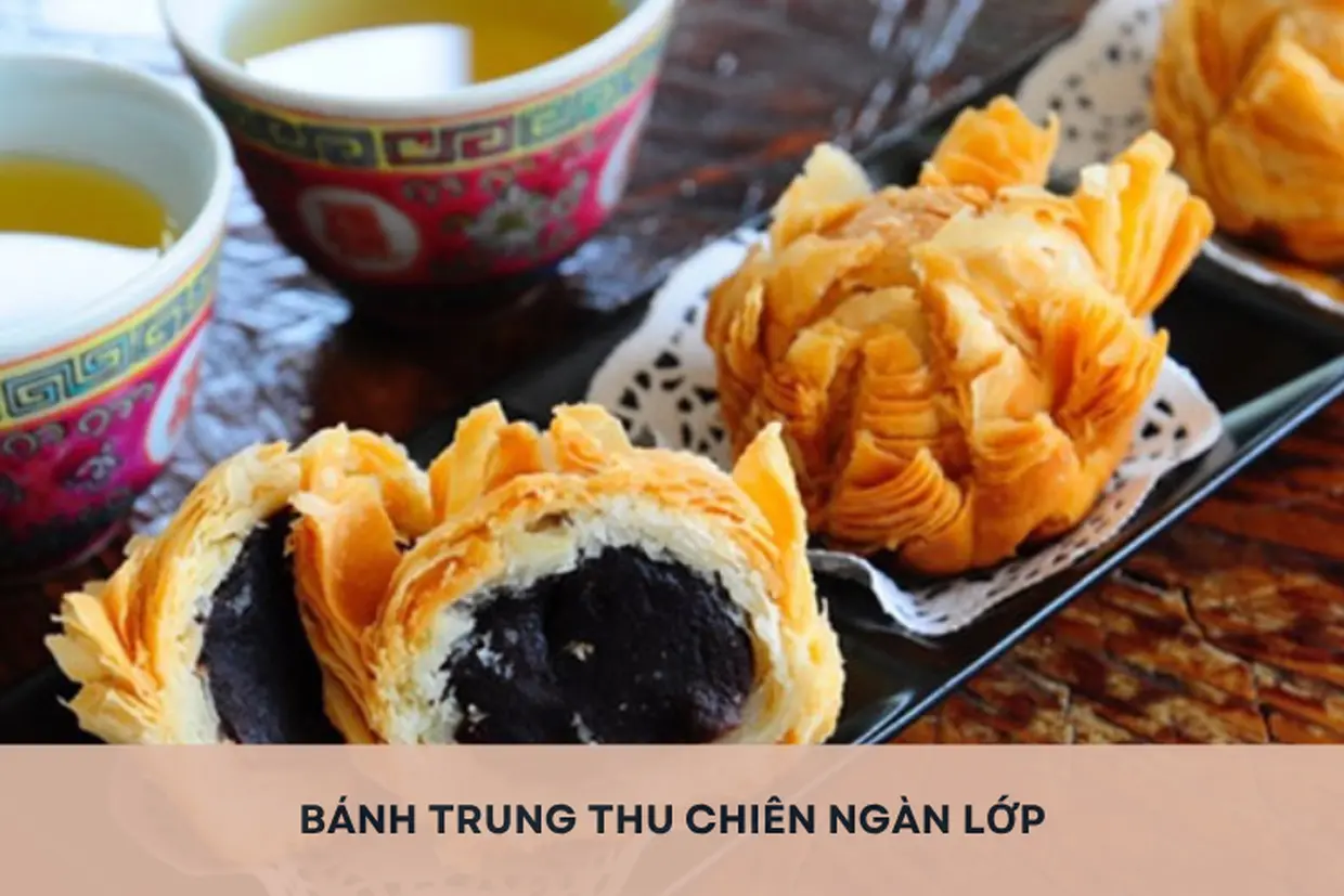 Bỏ túi cách làm món bánh trung thu chiên ngàn lớp thơm ngon