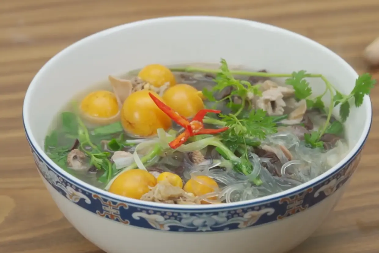 Cách làm miến nấu lòng mề gà kiểu Bắc ngon, nước dùng ngọt