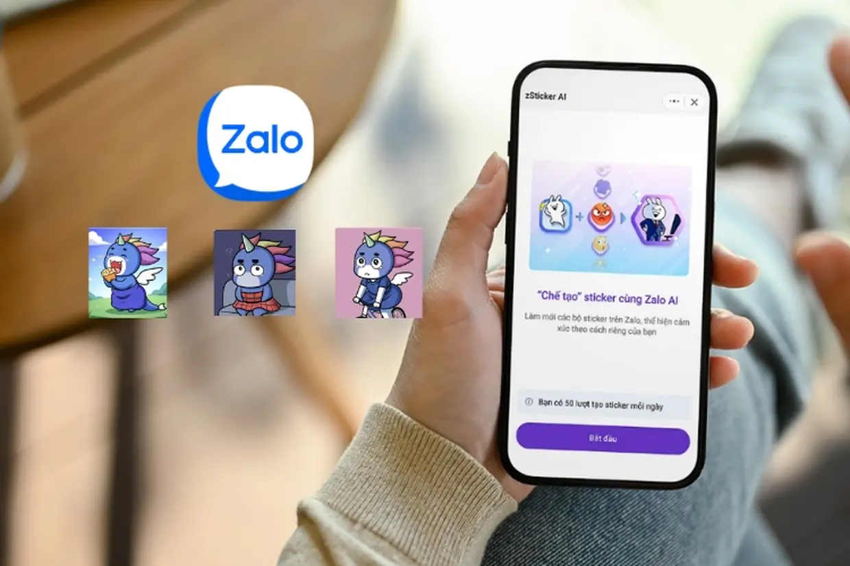 Cách tạo sticker trên Zalo bằng AI cực dễ trong vài bước