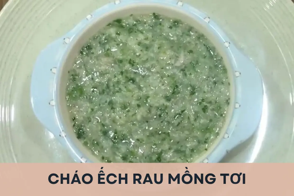 Bật mí cách làm cháo ếch rau mồng tơi thơm ngon, giàu dinh dưỡng