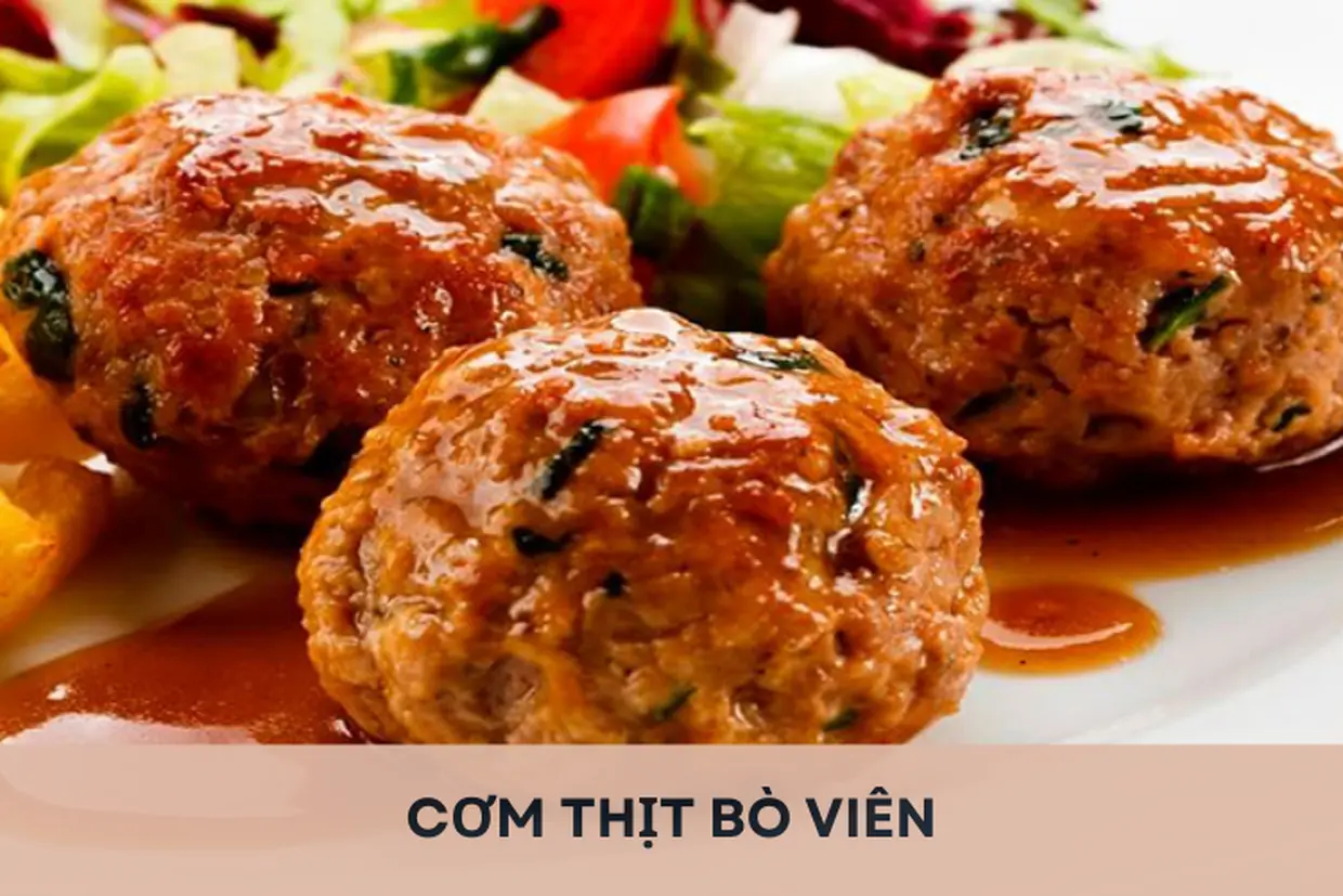 Khám phá công thức nấu cơm thịt bò viên thơm ngon, khó cưỡng