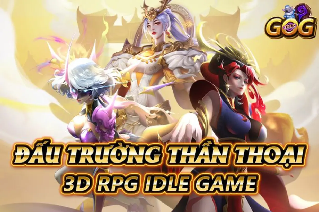 IDLE GOG: Game idle fantasy dàn với anh hùng thần thoại hấp dẫn