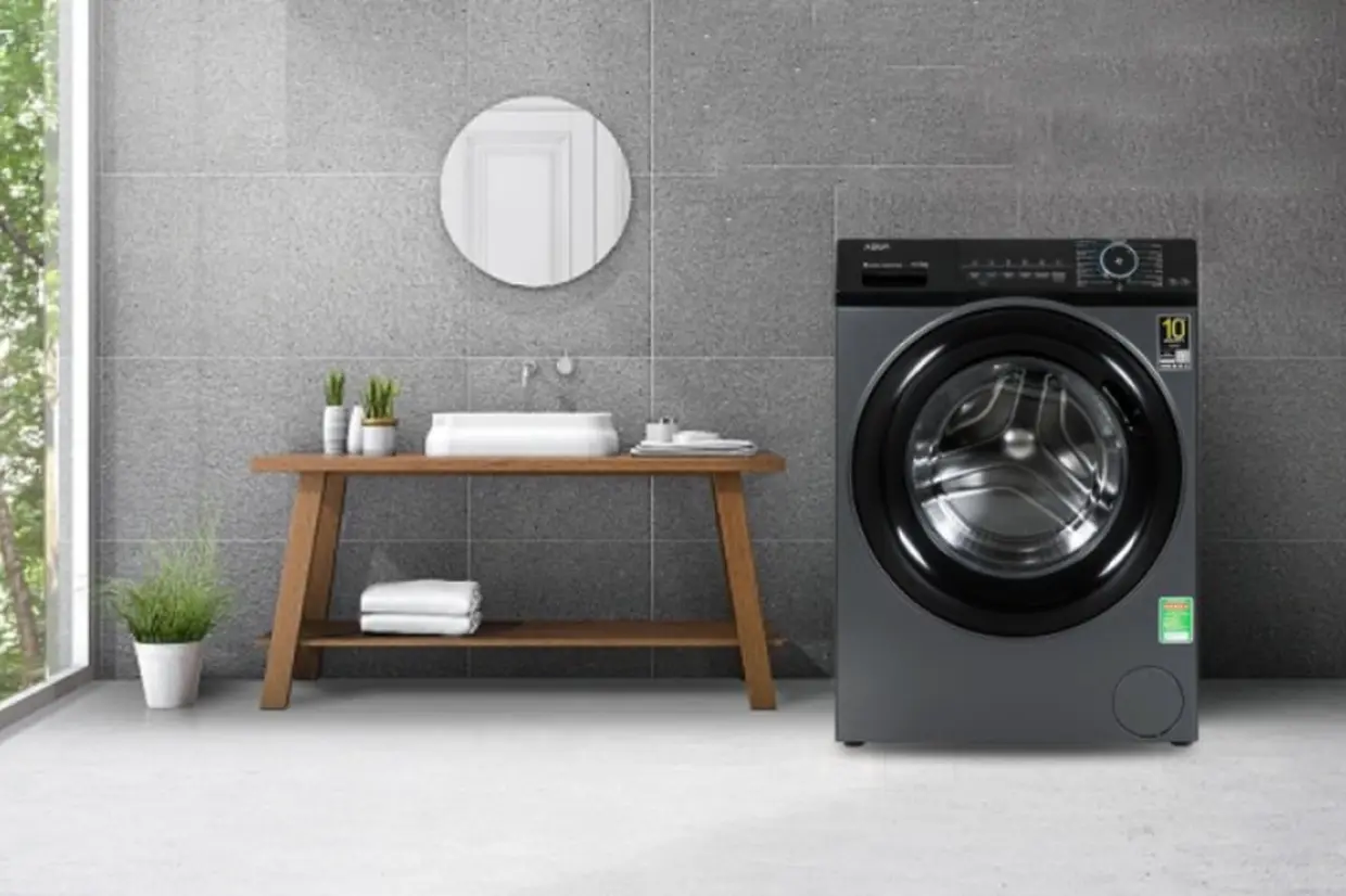 Đánh giá máy giặt Aqua AQD-A1052J BK chi tiết từ A- Z