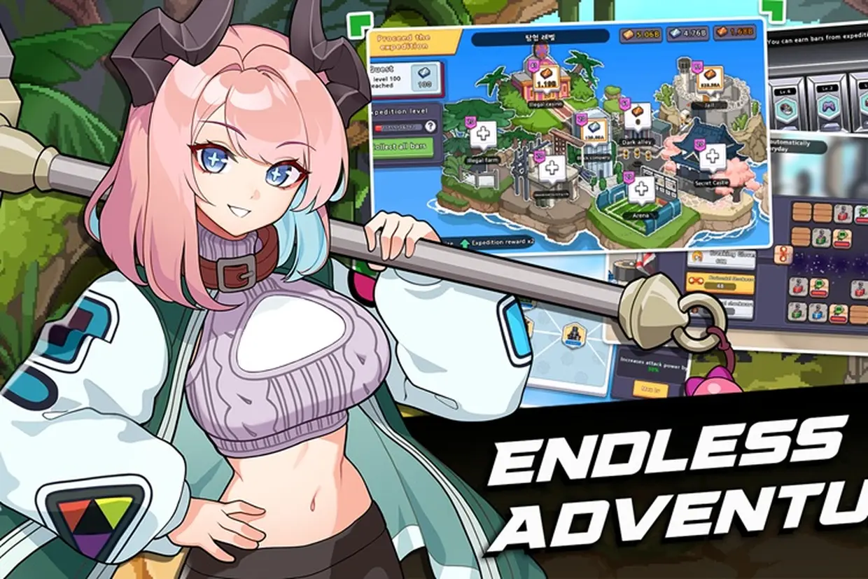 Tải Pocket Girls: Idle RPG - trò chơi chiến đấu đối kháng hấp dẫn