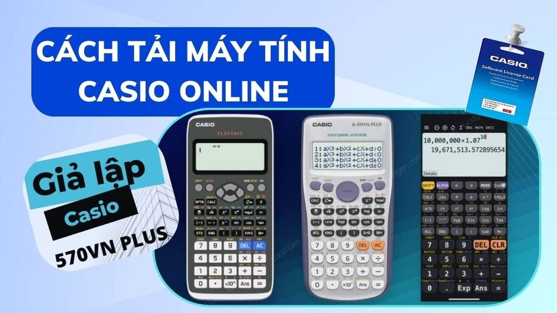 Cách tải máy tính Casio online trên PC và laptop nhanh chóng nhất