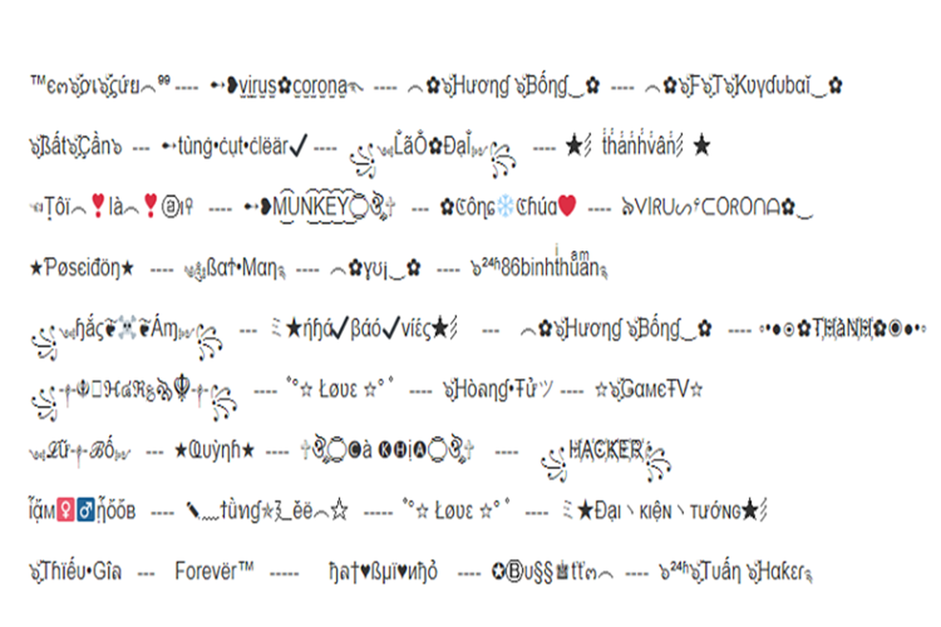 Kí tự đặc biệt FO4 – Mách bạn bí quyết đặt tên FIFA Online 4 cực chất ...