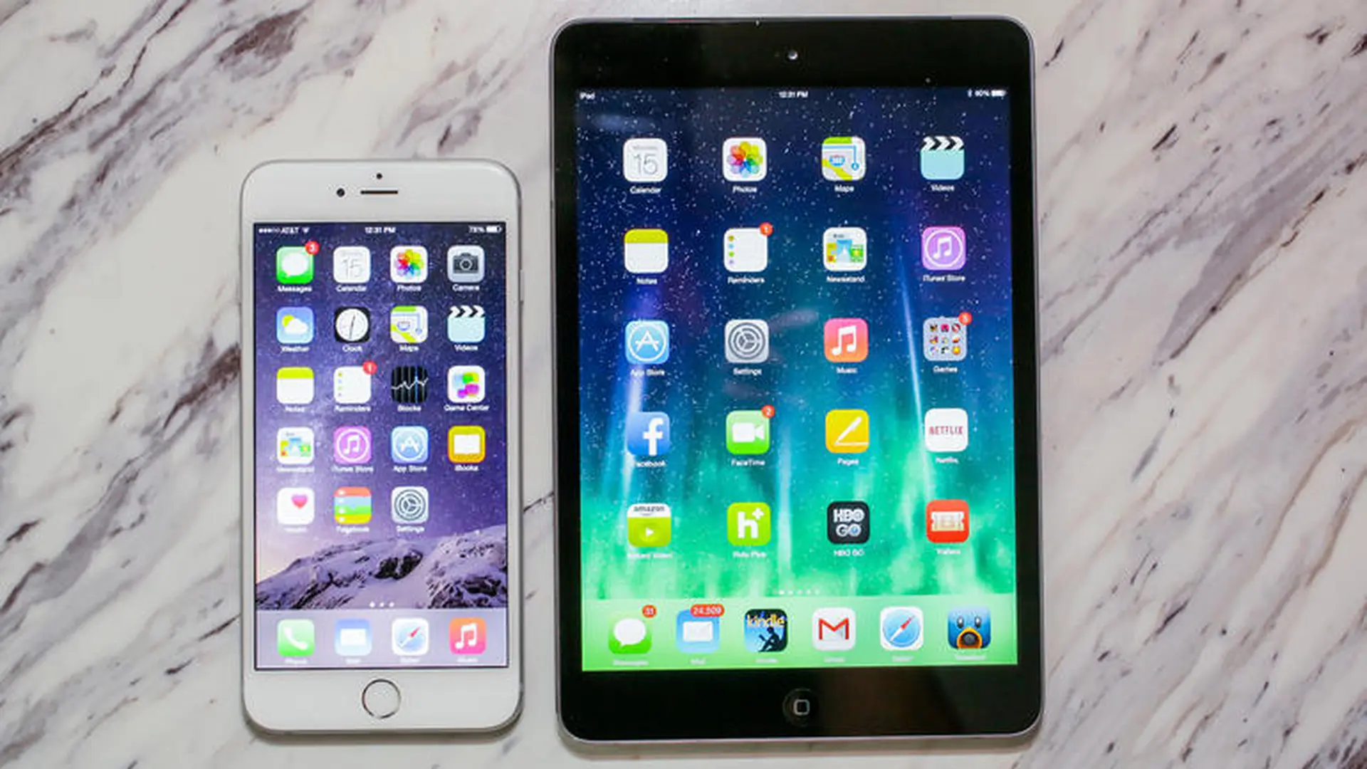 So sánh iPhone 6 Plus với iPad Mini 3: Thiết kế và màn hình