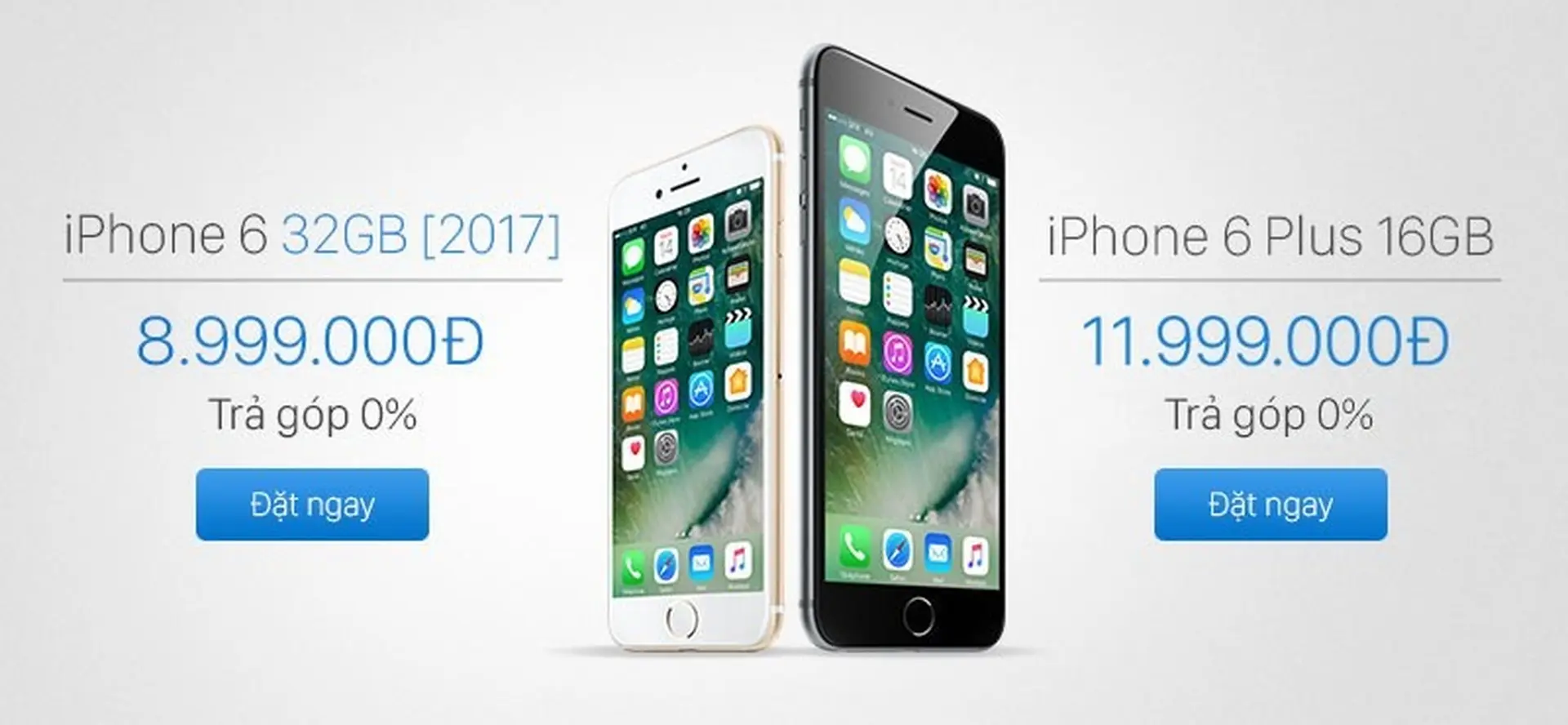 iPhone 6 32GB [2017] và iPhone 6 Plus giảm giá mạnh