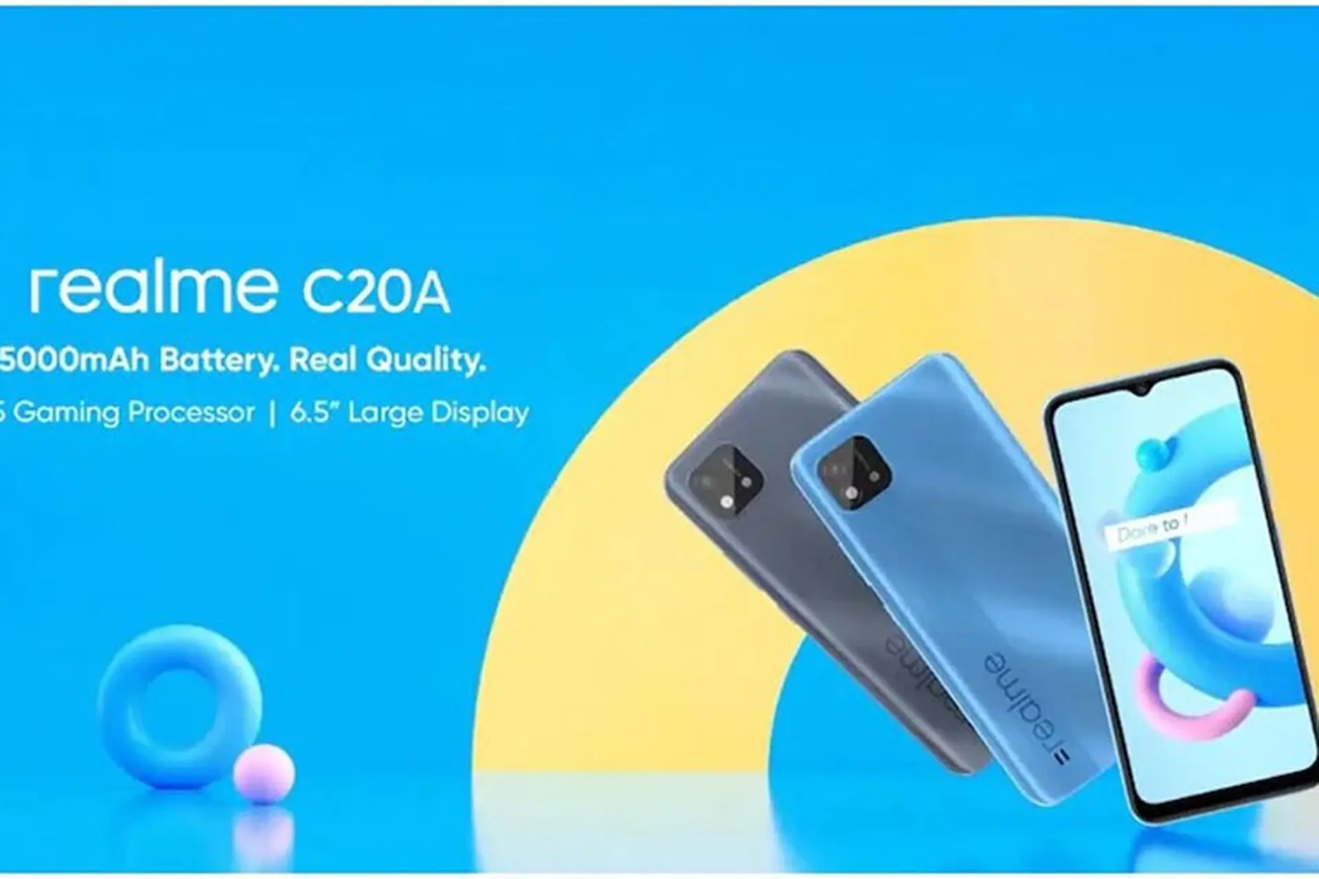 Thông số kỹ thuật chính của Realme C20A được xác nhận