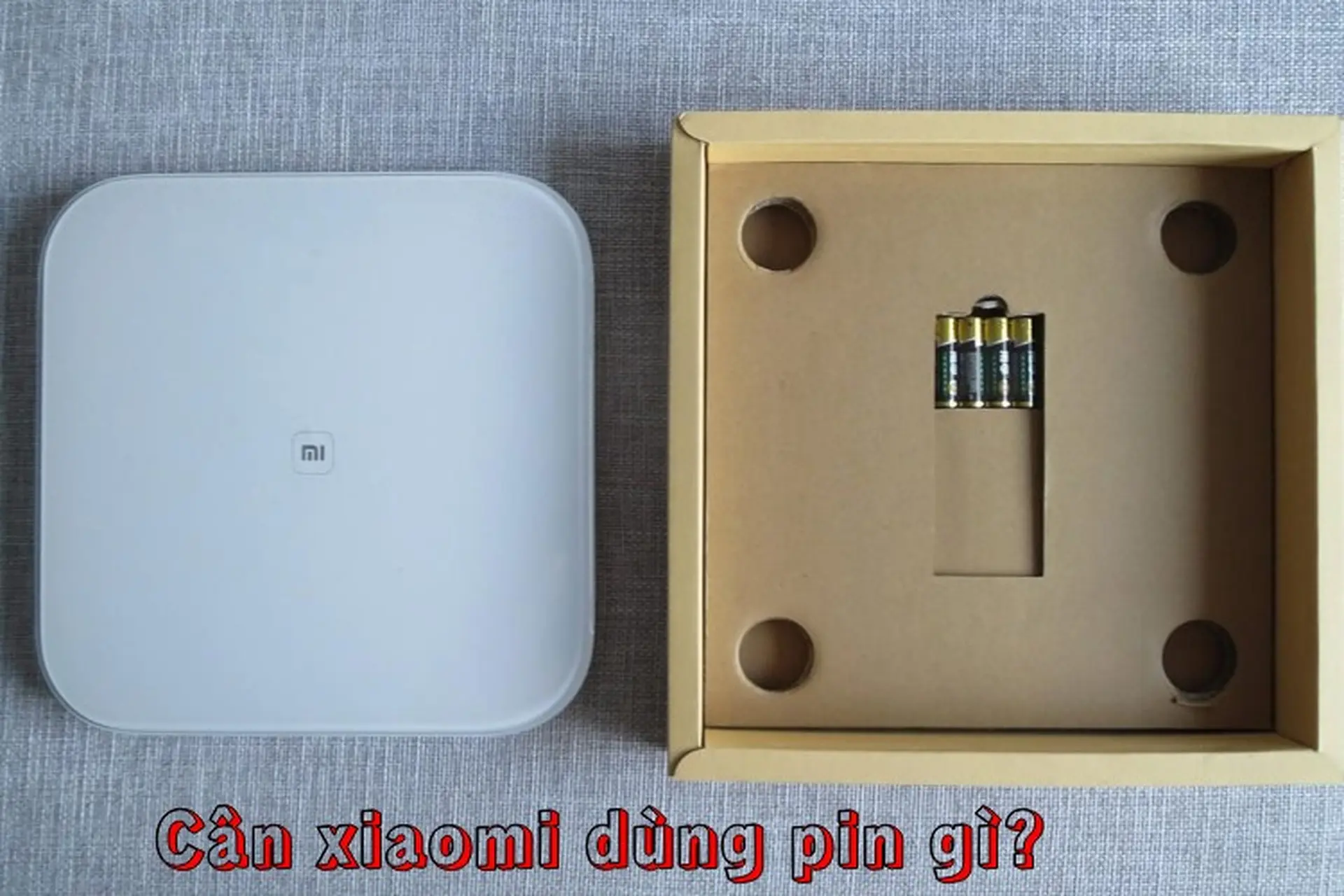 Cân Xiaomi dùng loại pin gì?