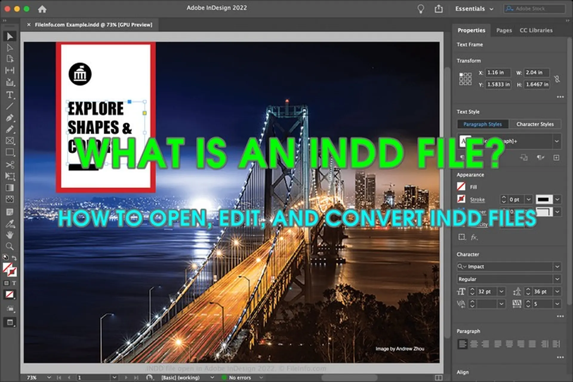 File INDD là gì? Cách mở và chuyển đổi file INDD sang PDF