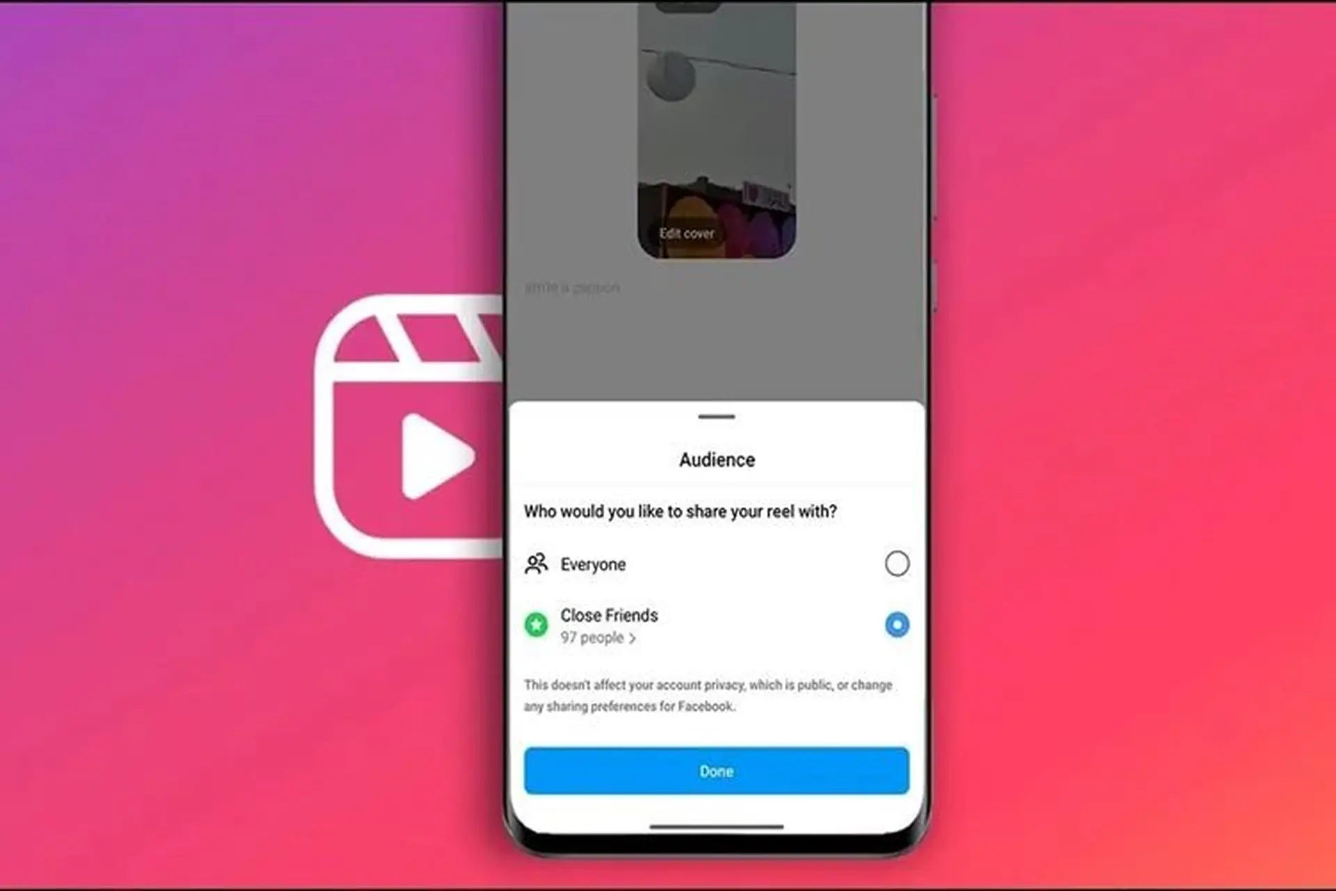 Cách chặn người khác chia sẻ video Reels của bạn trên Instagram