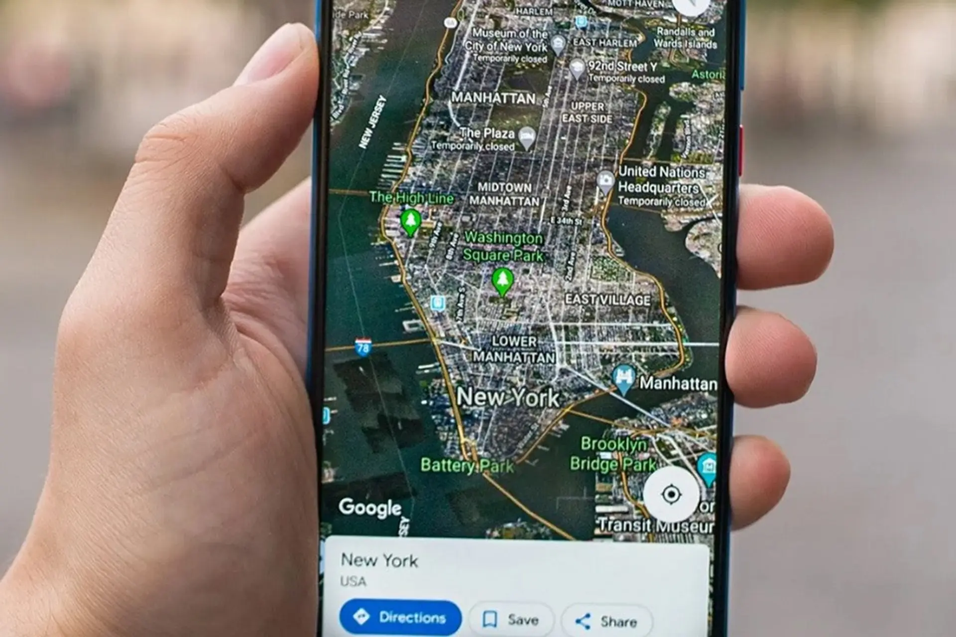 Cách bật chế độ Google Maps vệ tinh