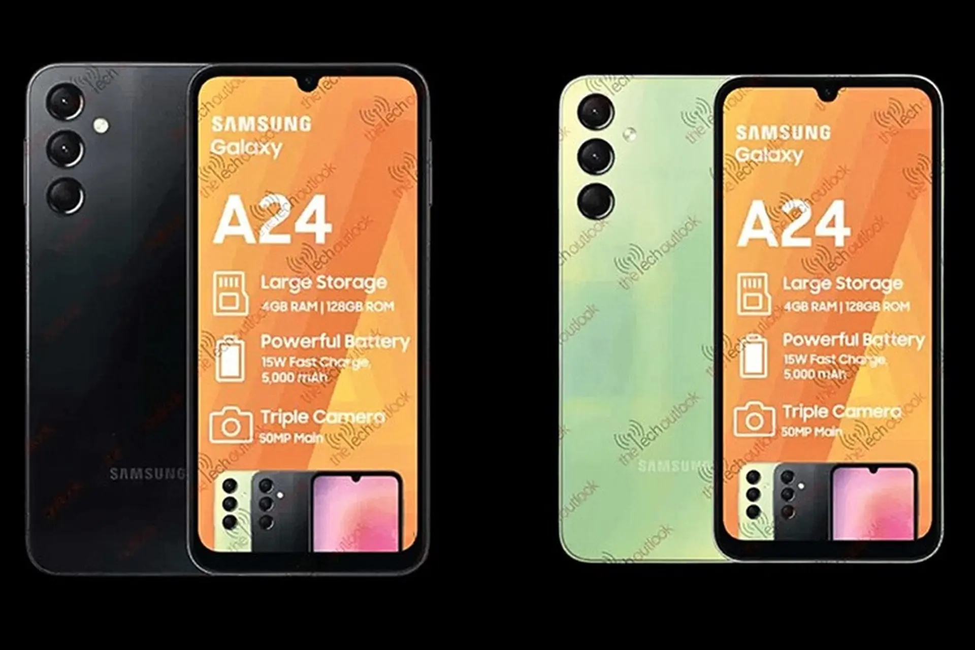 Galaxy A24 lộ ảnh render sắc nét, kèm thông tin cấu hình