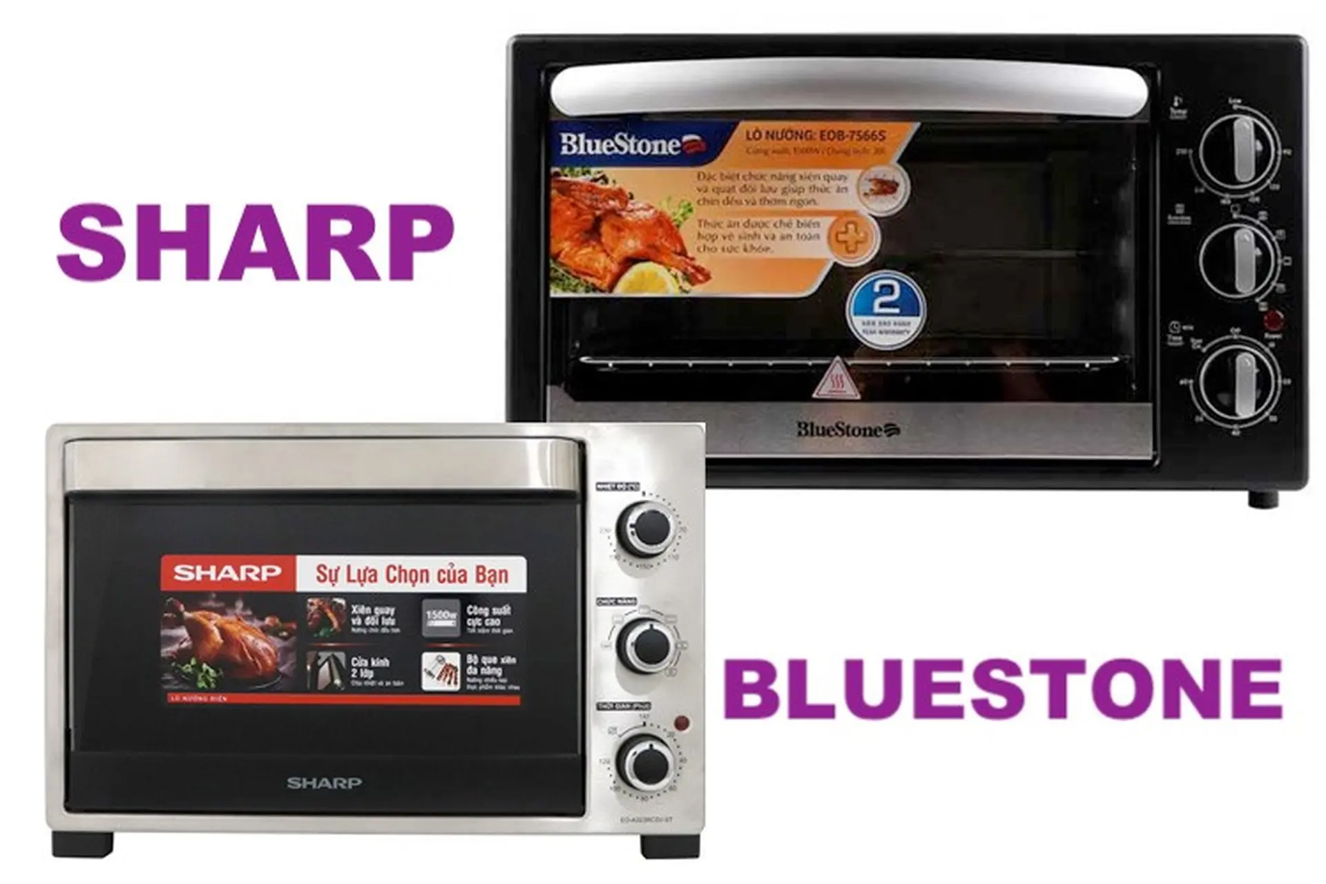 So sánh lò nướng Sharp và Bluestone: Nên chọn mua hãng nào?