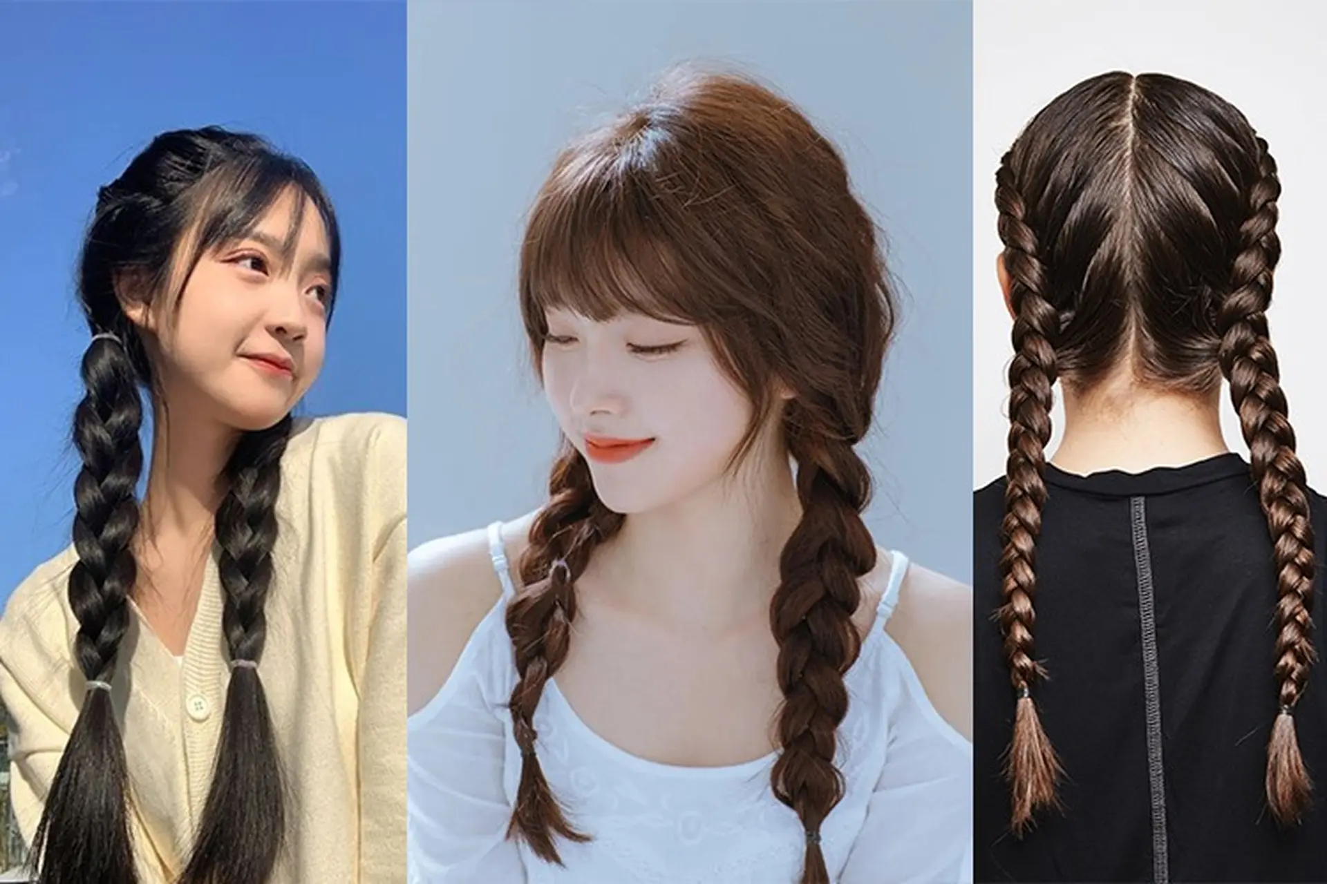 10 kiểu tết tóc 2 bên đáng yêu, dễ thương, diện váy áo đều xinh