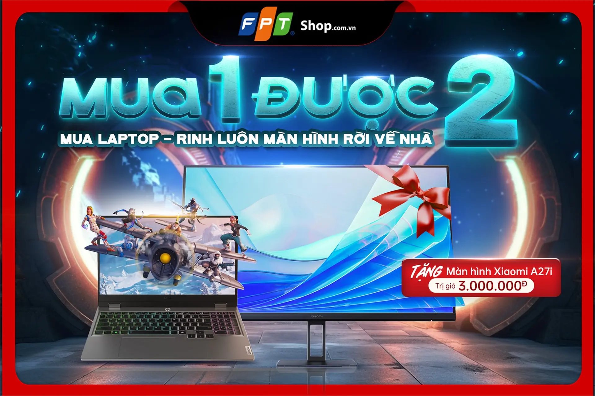 FPT Shop tặng ngay Màn hình LCD khi mua Laptop Gaming