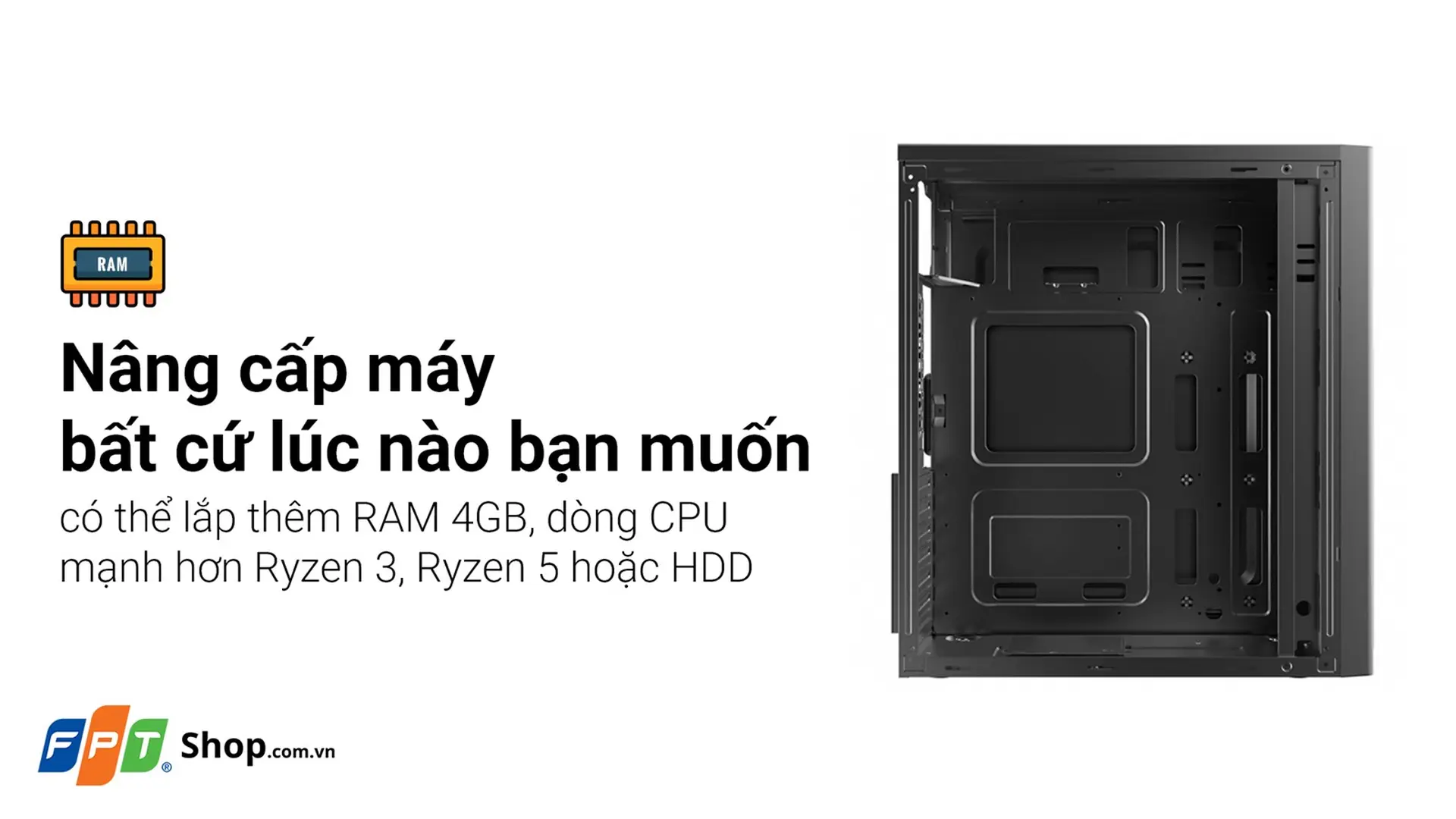 PC FPT E-POWER 010 Althlon 3000G 3.5 GHz/4 GB/128 GB/250 W chính hãng ...