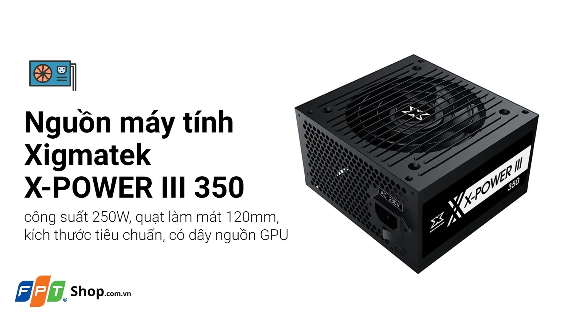 PC FPT E-POWER 012 Pentium Gold G6405 4.1 GHz/8 GB/240 GB/250 W chính ...