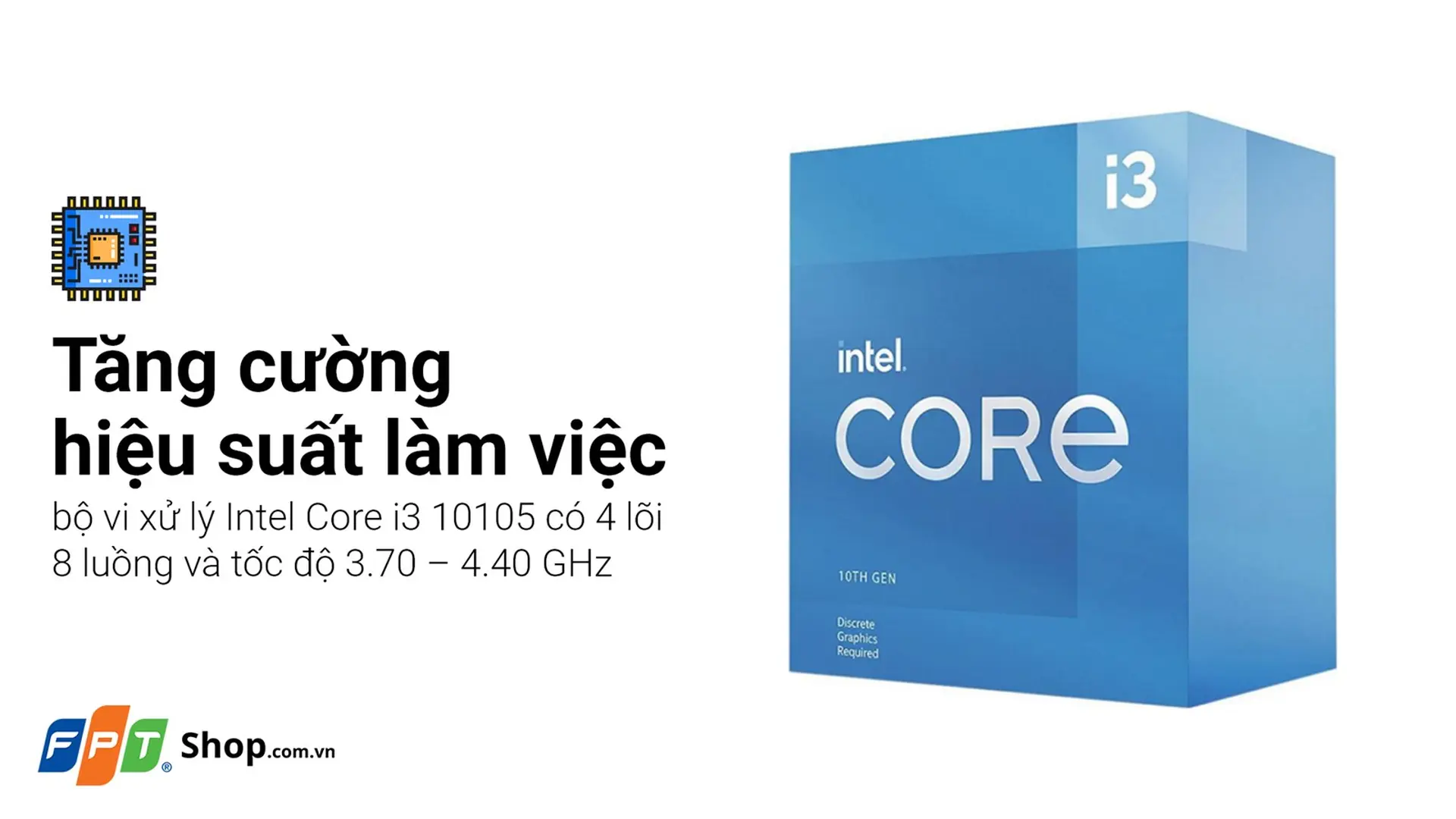 PC FPT E-POWER 003 Intel Core i3-10105 (3.7 GHz-4.4 GHz) /8 GB/256 GB ...