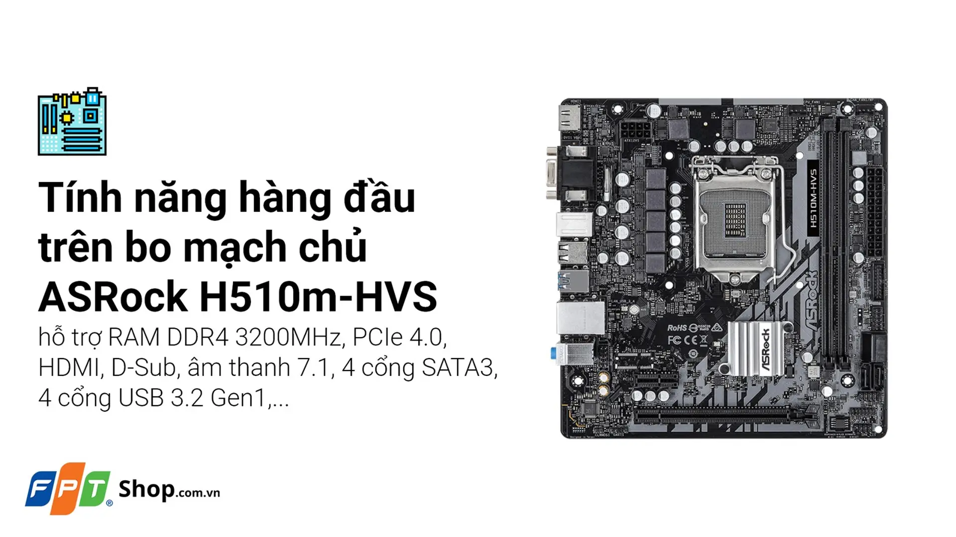 PC FPT E-POWER 007 Intel Core i5-10400 (2.9 GHz-4.3 GHz) /8 GB/240 GB ...