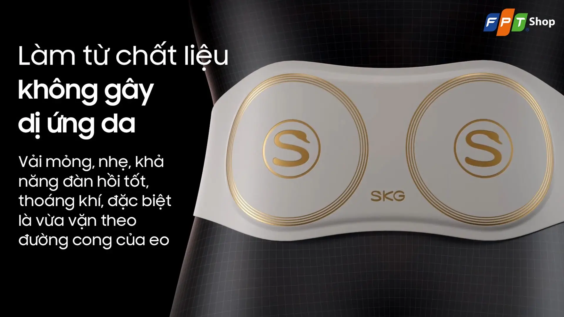 Máy massage lưng bụng SKG W7 chính hãng, giá rẻ