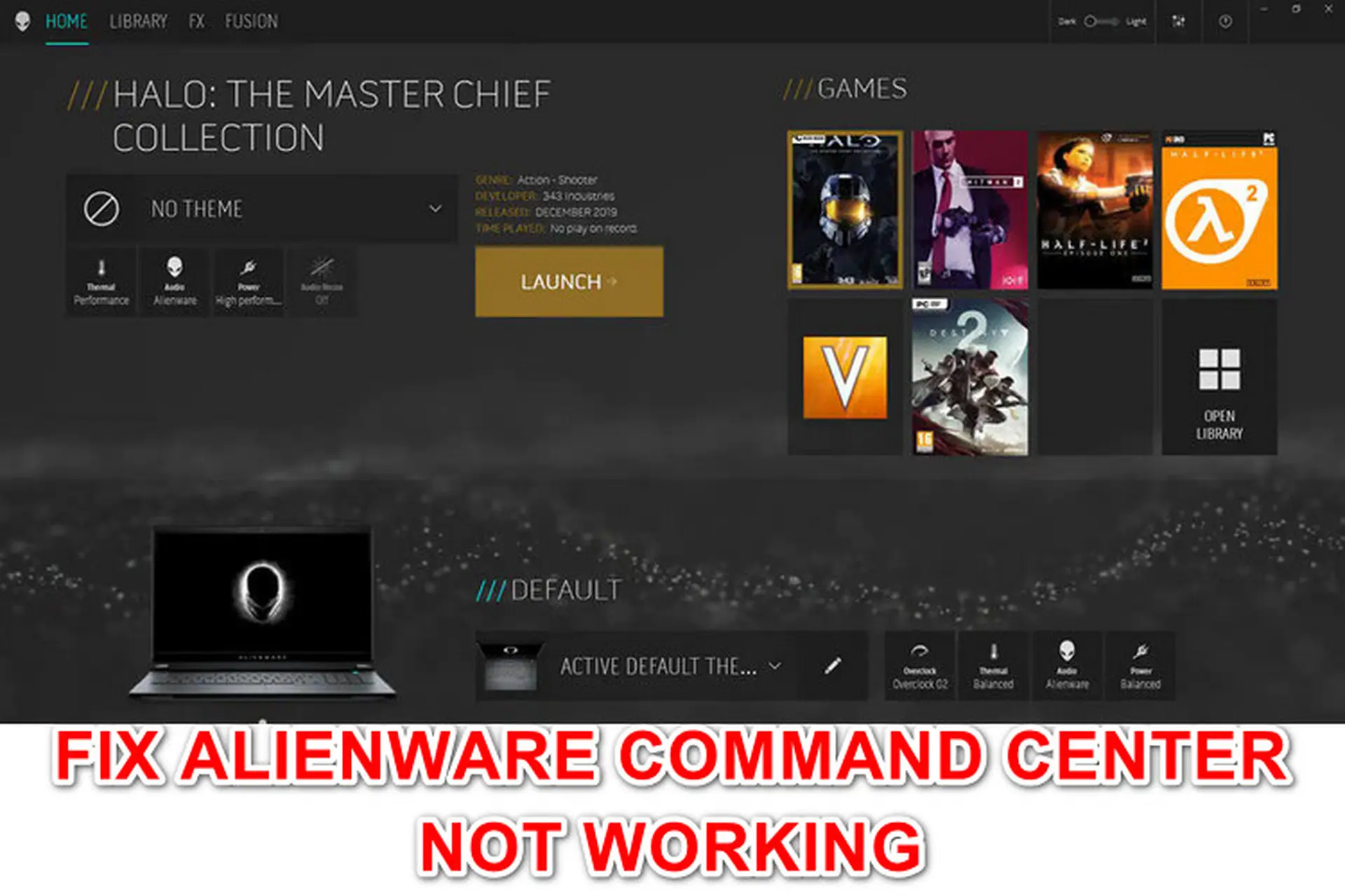 Alienware Command Center là gì? Làm gì khi phần mềm gặp sự cố trên Windows?