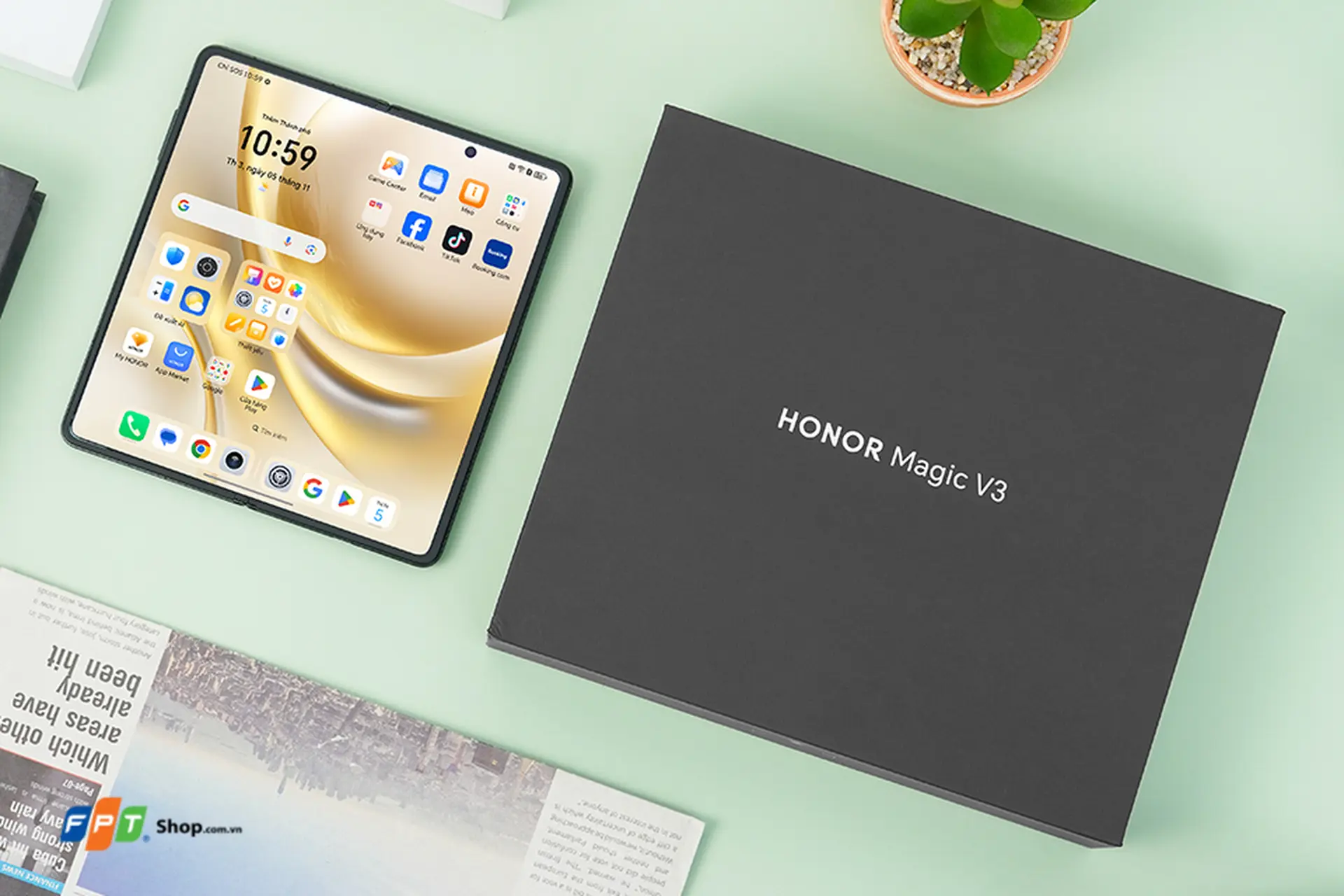 Honor Magic V3 | Gập mỏng nhất, bền nhất, giá tốt