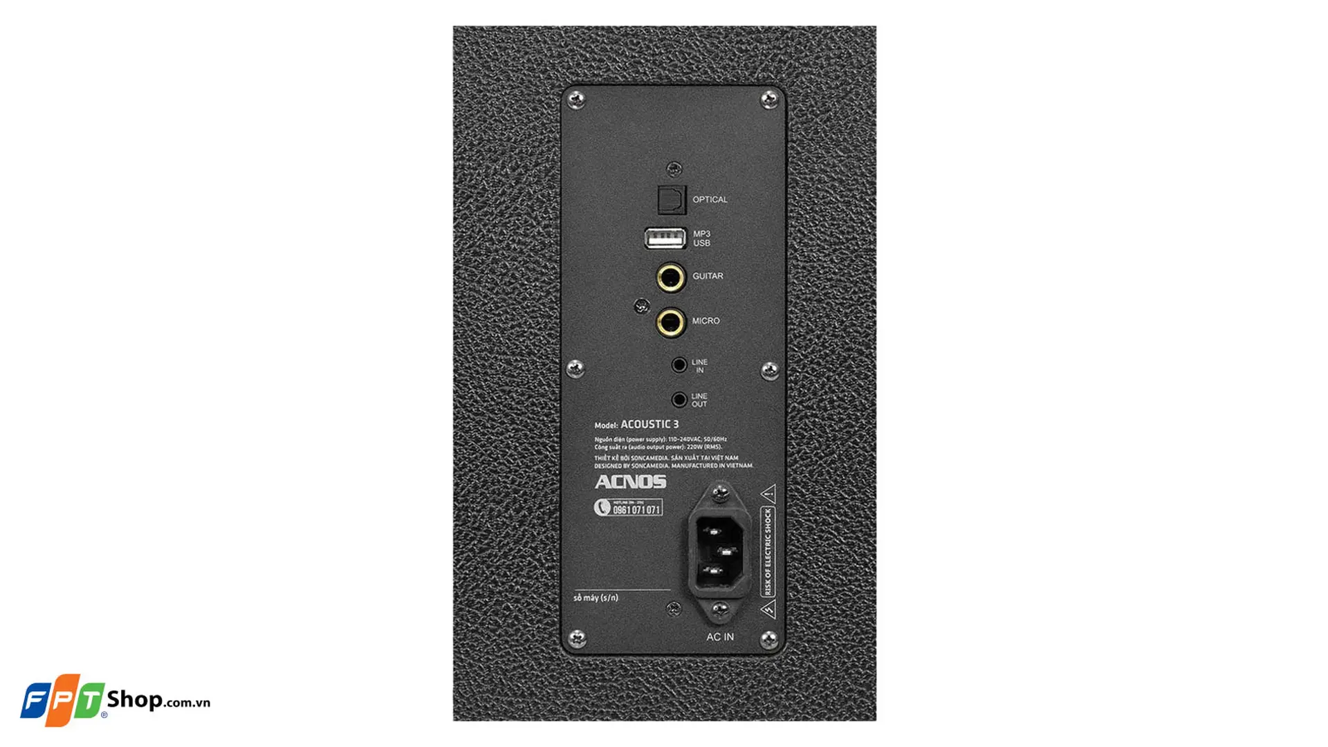 Loa Karaoke xách tay ACNOS ACOUSTIC 3 | Âm thanh vượt trội