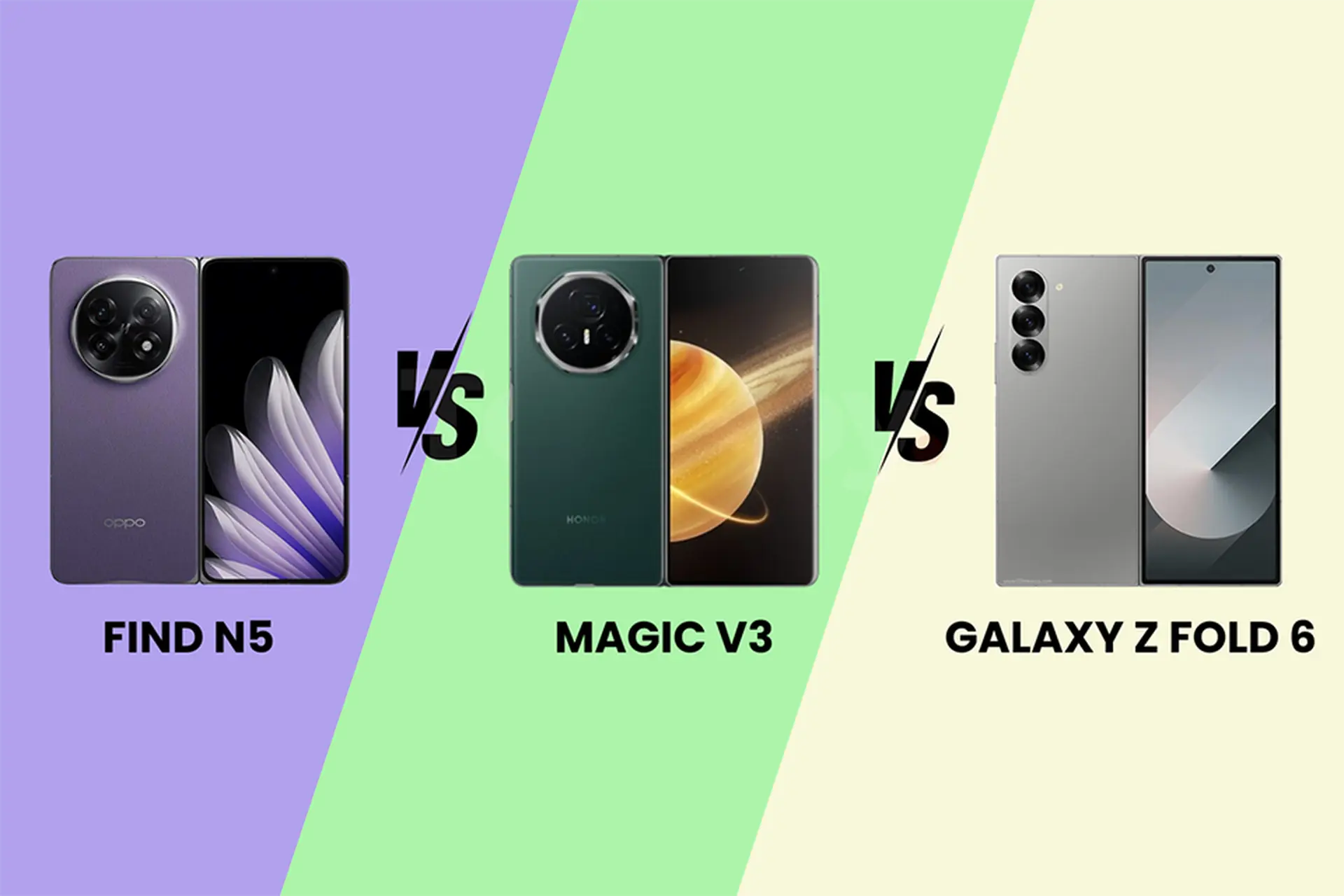 So sánh Honor Magic V3, OPPO Find N5 và Samsung Z Fold6: Đâu là chiếc ...