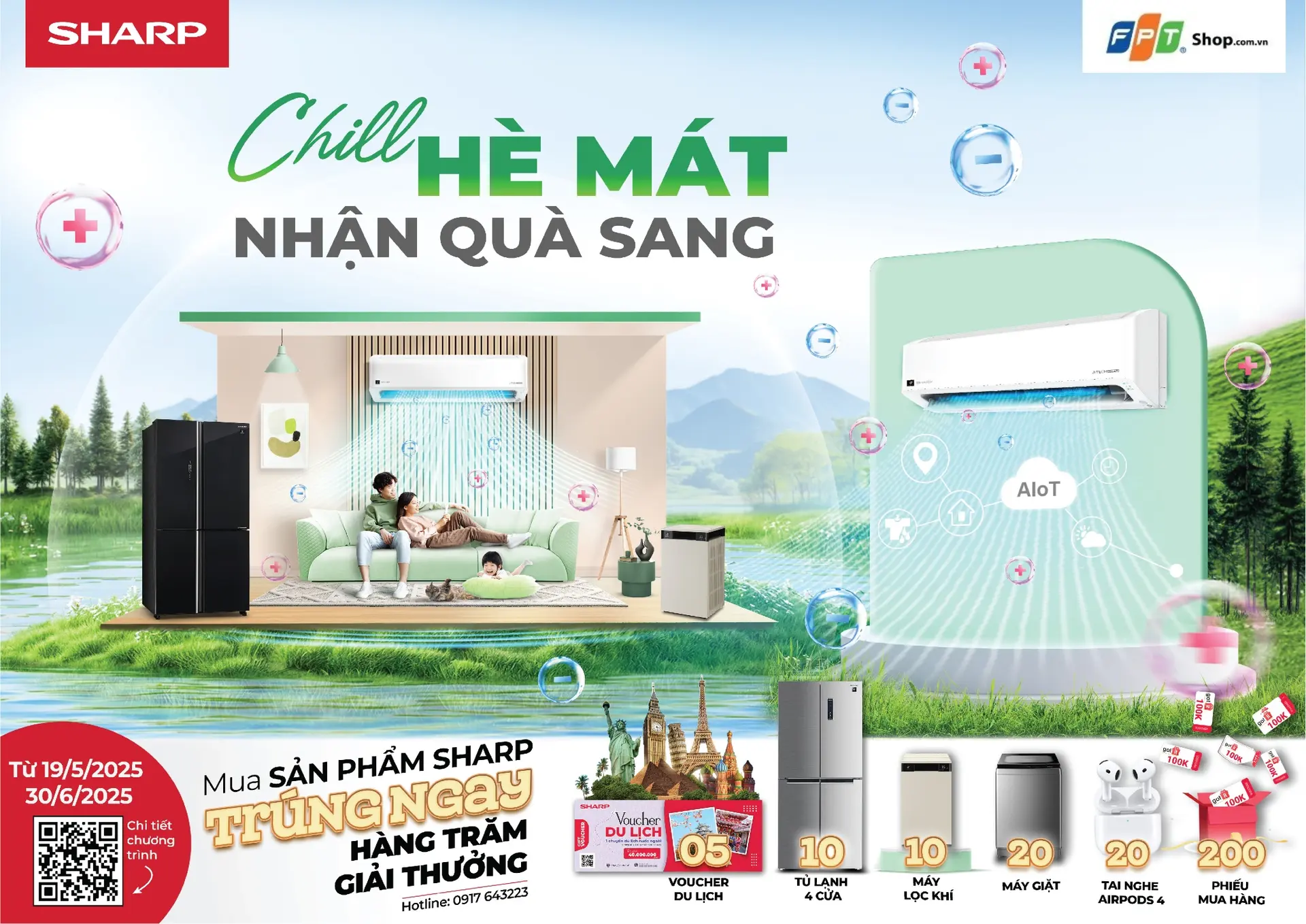 Cùng Sharp Chill hè mát - Nhận quà sang