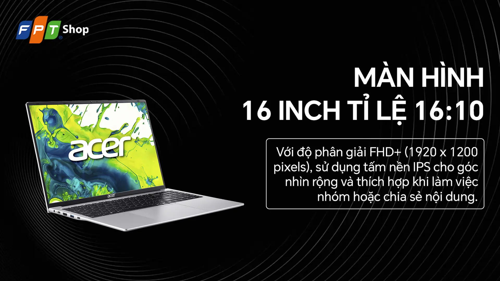 Laptop Acer Aspire Lite 16 AI AL16-71P-5674 | Ultra 5 125H